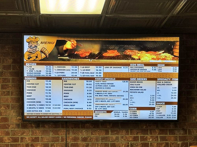 The menu board &ndash; a roadmap to happiness where indecision is the only real problem you'll face today.