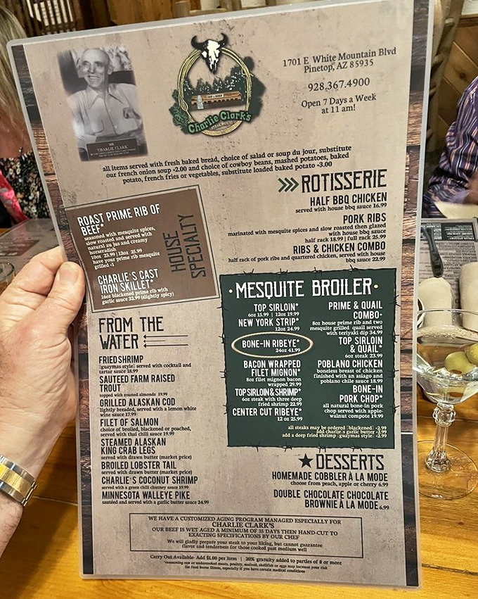 This isn't just a menu&mdash;it's a roadmap to carnivore paradise, with prime rib as the ultimate destination.