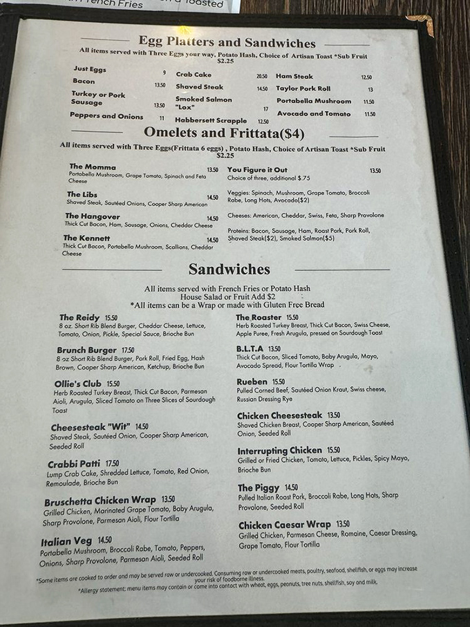 A menu that reads like a love letter to comfort food, with plot twists in every section.