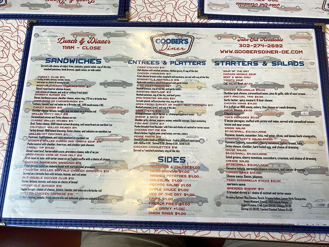 This isn't just a menu&mdash;it's a roadmap to happiness, with classic American comfort food that'll make your stomach growl with anticipation.