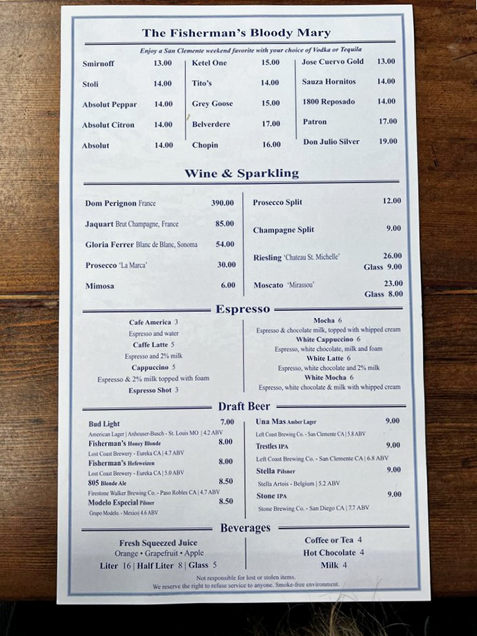 The drink menu at Fisherman's is like a roadmap to happiness&mdash;their legendary Bloody Mary alone is worth canceling your afternoon plans for.