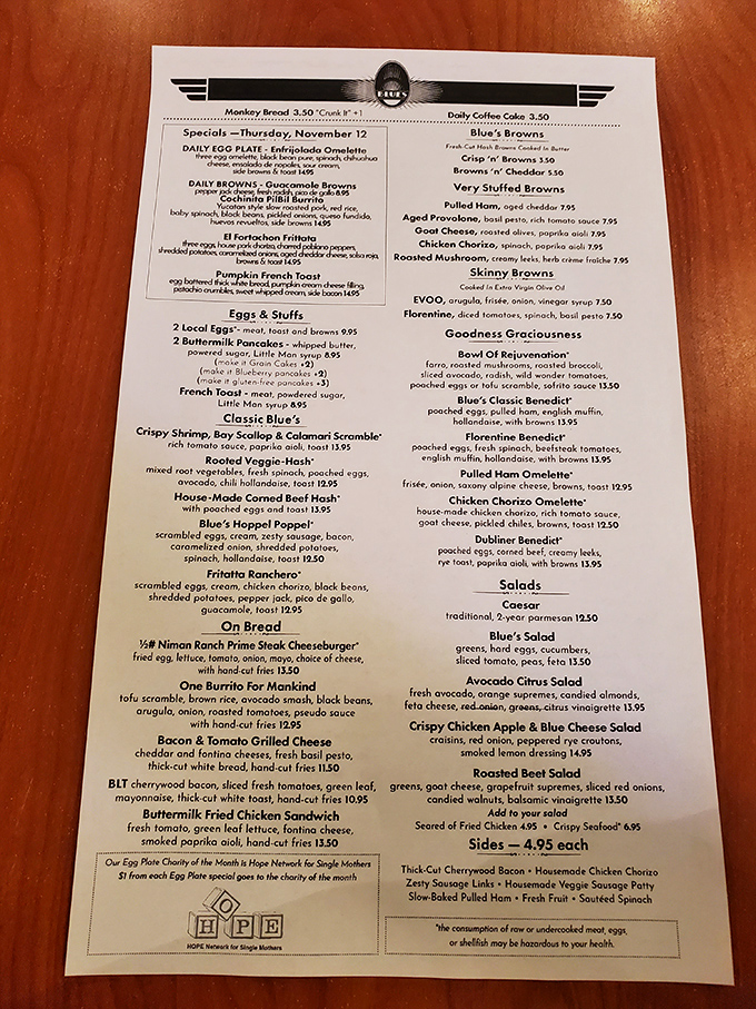 When a menu reads like poetry, you know you're in for something special beyond ordinary diner fare.