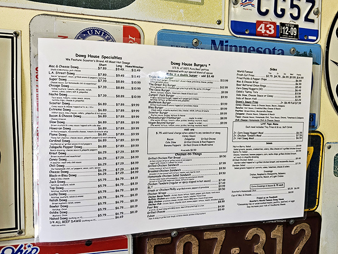 The menu reads like a love letter to the humble frankfurter in all forms.