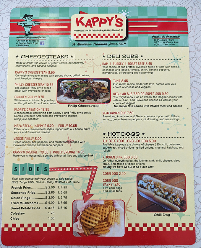 A menu that doesn't need fancy fonts or pretentious descriptions. Just straightforward deliciousness that speaks for itself.