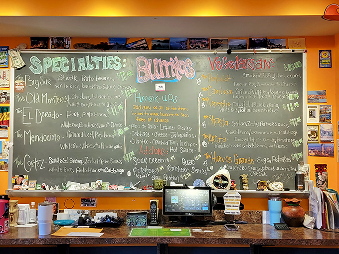 Decision paralysis has never been so delicious. This chalkboard menu of possibilities might require multiple visits to fully explore.