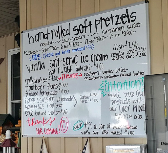The handwritten menu board&mdash;a refreshing departure from digital displays and QR codes. Simple choices, extraordinary results.
