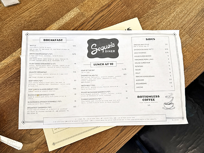 No fancy fonts or pretentious descriptions here &ndash; just honest menu items that know their job and do it well.