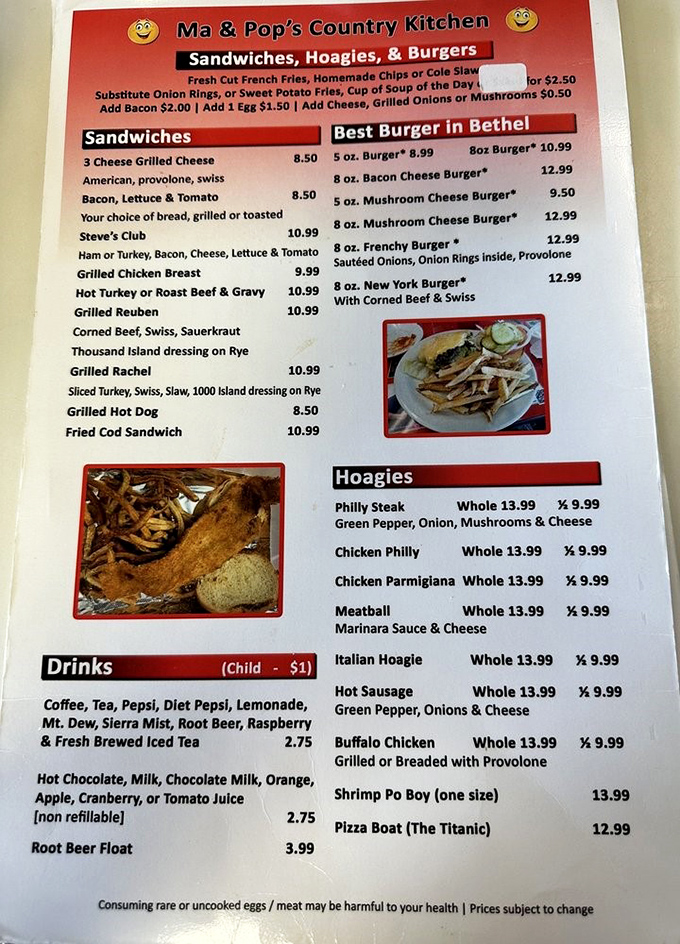 A menu that doesn't need fancy fonts or pretentious descriptions&mdash;just honest food that makes decision-making the hardest part of your visit.