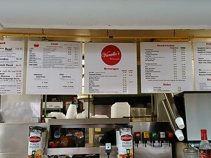 The menu board tells a story of culinary consistency&mdash;where generations have ordered the same beloved dishes without needing a dictionary to decipher them.