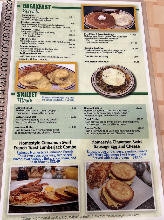 The menu reads like a love letter to breakfast classics, with skillets taking center stage&mdash;each one a canvas for those legendary hash browns.