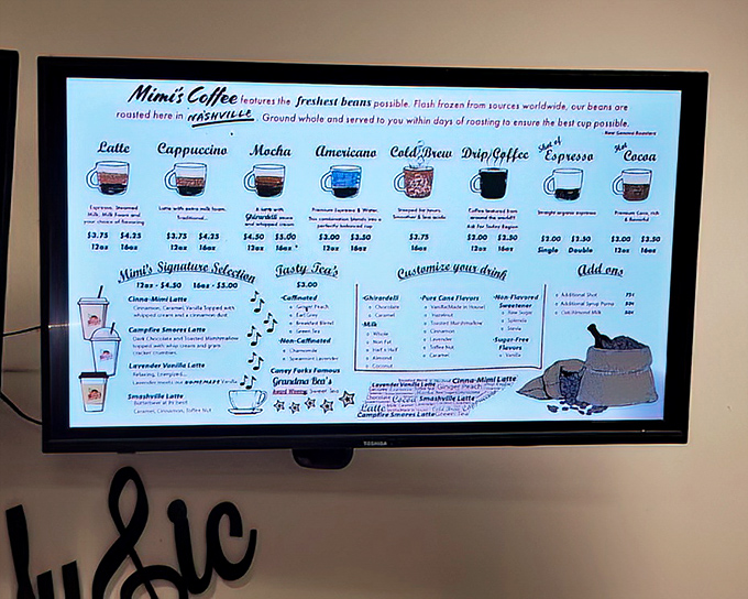 Coffee connoisseurs, rejoice! Mimi's menu proves they take their beans as seriously as their scoops, with options that would make Seattle jealous.