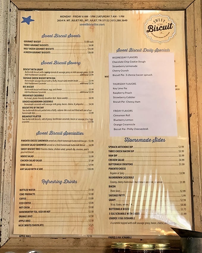 A menu that reads like poetry to hungry souls. Shakespeare never wrote anything this satisfying.