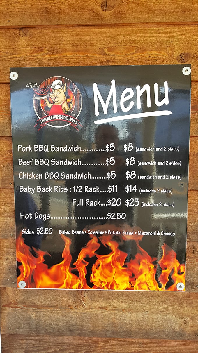 The menu of champions. Simple, straightforward, and focused on what matters &ndash; perfectly smoked meats and classic sides that'll make your taste buds dance.