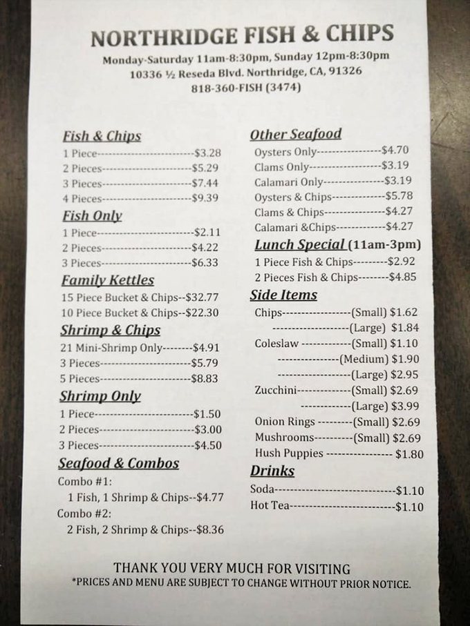 A menu that hasn't changed much since bell-bottoms were in fashion&mdash;the first time. Sometimes perfection doesn't need updating.