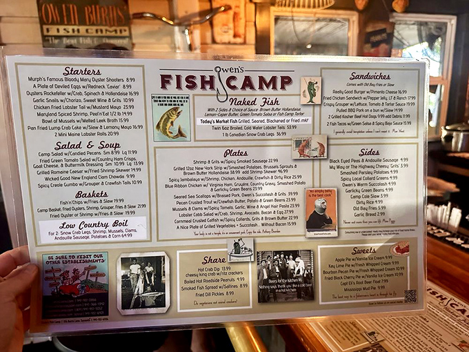 The menu at Owen's reads like a love letter to the sea. Choosing just one dish might be the hardest decision you'll make all vacation.