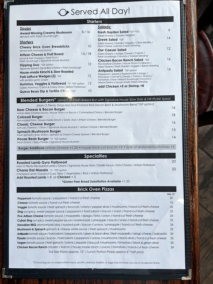 This menu board isn't just a list&mdash;it's a roadmap to happiness. Note the "NO Calorie Count" disclaimer. Bless them.