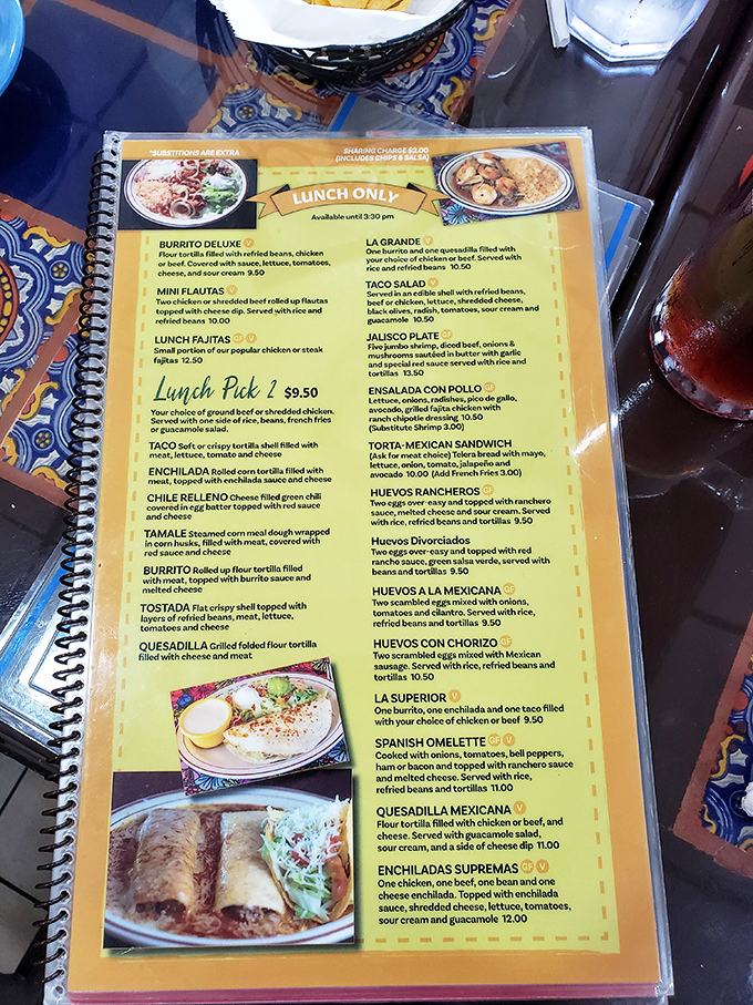 This menu isn't just a list of food&mdash;it's a roadmap to happiness. Each item promises a different journey into Mexican culinary tradition.