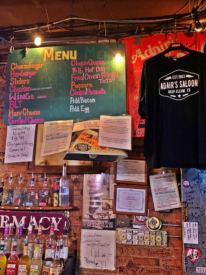 This menu board hasn't changed since rotary phones were cutting-edge technology. Prices that make you wonder if they forgot about inflation. 