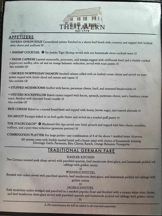 This isn't just a menu&mdash;it's a declaration that German cuisine and Southern hospitality make surprisingly perfect bedfellows. The Tavern Onion Soup alone is worth the drive.