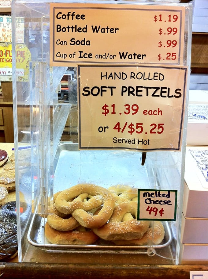 Those prices aren't from 1975&mdash;they're real! Where else can you get hand-rolled soft pretzels and a cup of coffee without breaking the bank?