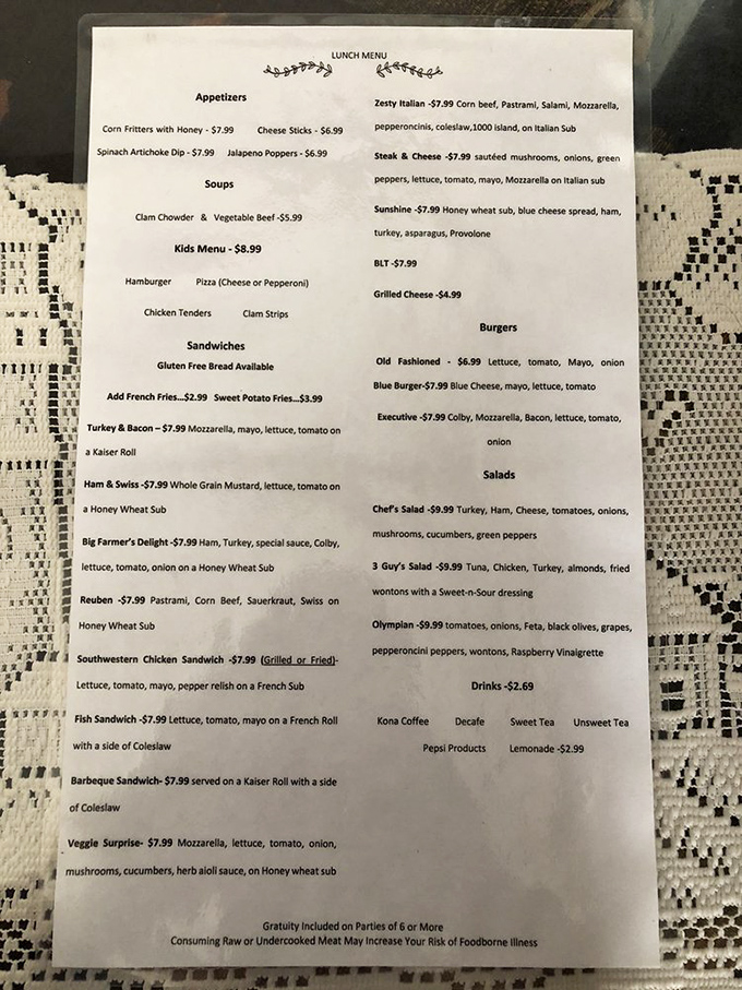 A menu that doesn't need fancy fonts or pretentious descriptions&mdash;just honest food that's kept locals coming back for generations.