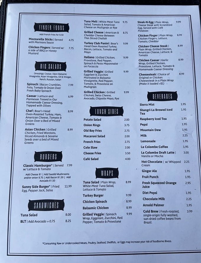 A menu that reads like a love letter to comfort food classics. No molecular gastronomy, just dishes your taste buds remember fondly.