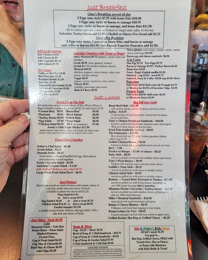 A menu that reads like a love letter to comfort food. No molecular gastronomy here, just honest dishes that make you want to order one of everything.