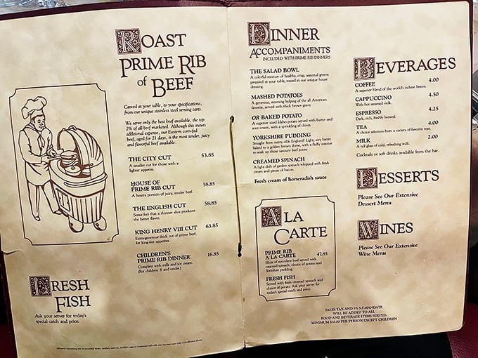 A menu so refreshingly straightforward it feels revolutionary. No foam, no deconstruction&mdash;just prime rib in various glorious sizes.