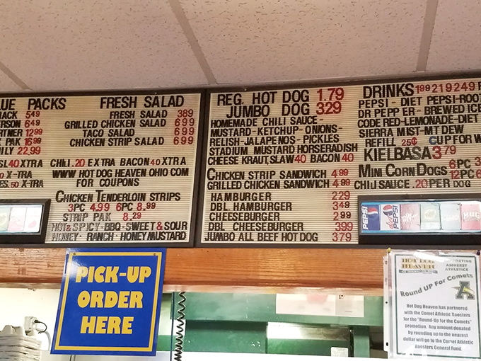 The no-frills menu board tells you everything you need to know&mdash;this place isn't about fancy flourishes, it's about perfecting the classics that keep locals coming back decade after decade.