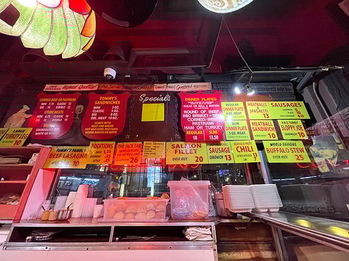 The menu board at Tommy's is like reading the Declaration of Independence for hungry people&mdash;colorful, important, and promising happiness for all.