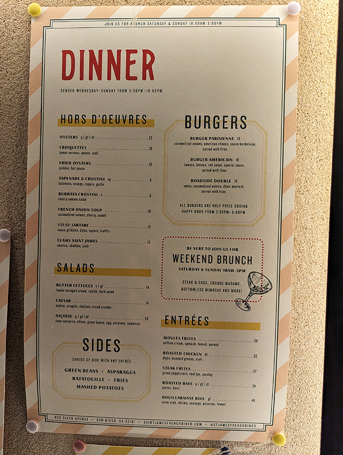 A menu that doesn't need a translator's note, just a healthy appetite and the willingness to temporarily abandon any diet resolutions.