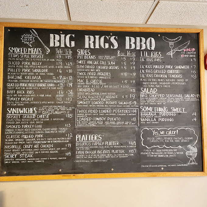 That chalkboard menu is like a roadmap to happiness. Take your time deciding&mdash;this is one journey where every destination is worthwhile.