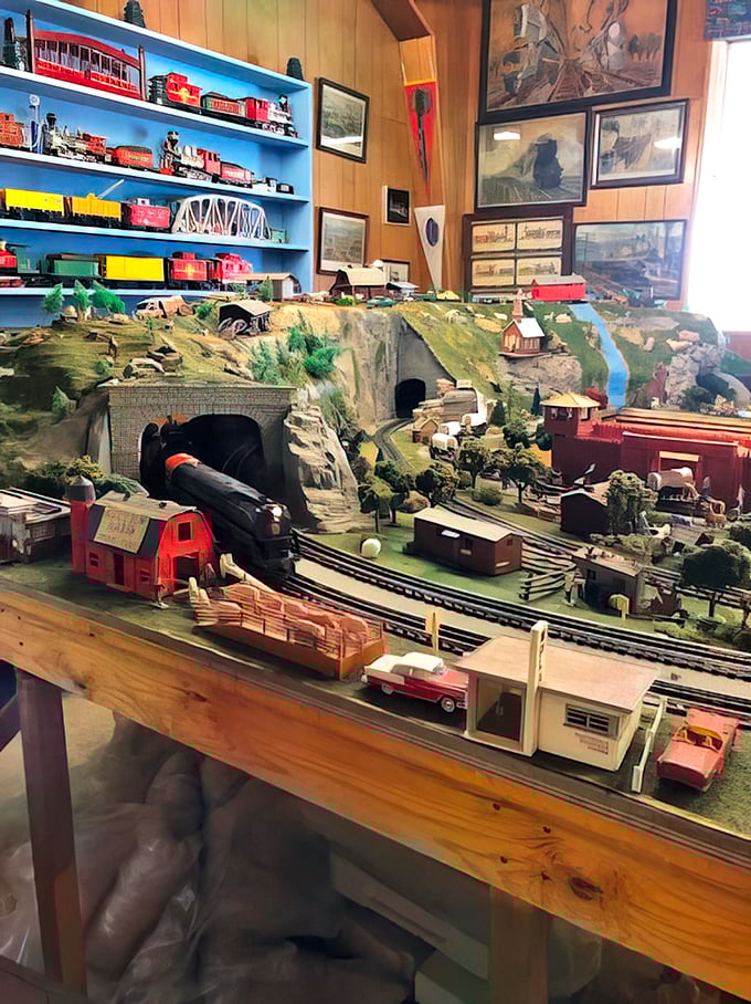 Miniature worlds come alive in this meticulously crafted model train display. Every tiny building and landscape detail tells a story of Pennsylvania's past.