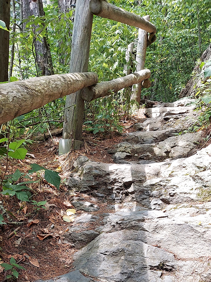 These rustic steps weren't designed by a fitness influencer, but they'll give you the same workout with infinitely better views.