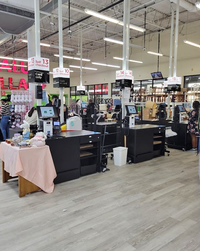 The final frontier: checkout counters where dreams meet reality and shoppers discover if their treasure hunting skills paid off.