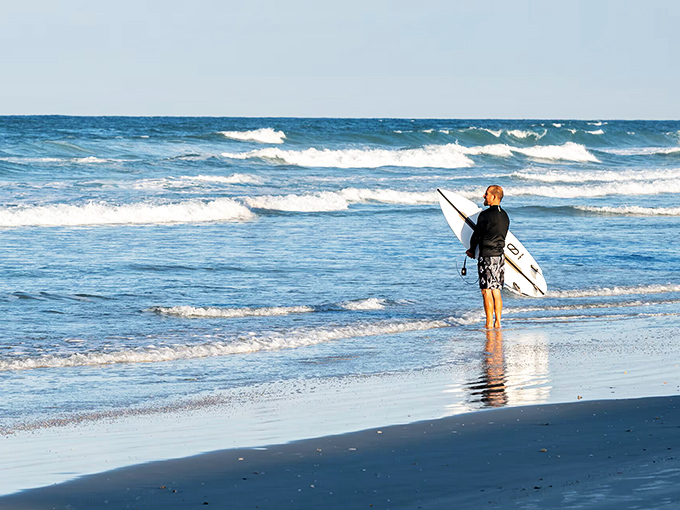 The eternal Florida equation: one surfer + endless waves = the daily reminder of why snowbirds fly south and locals never leave.