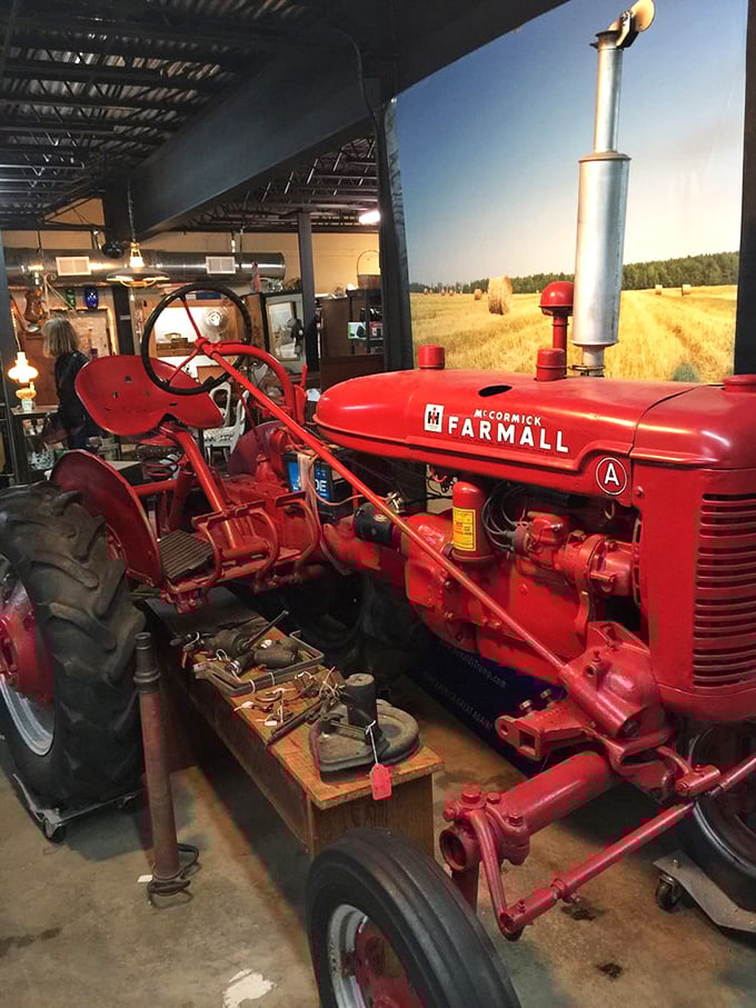 That gleaming Farmall tractor isn't just farm equipment&mdash;it's agricultural royalty. Even city slickers feel an inexplicable urge to plow something when they see it.
