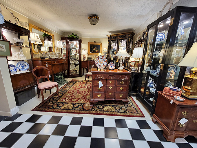 This isn't just furniture; it's a museum where every mahogany drawer and porcelain plate has outlived several smartphone generations.