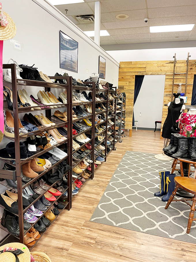 Cinderella had a fairy godmother; you have Worthwhile Thrift's shoe section. Every pair tells a story&mdash;and waits to become part of yours.