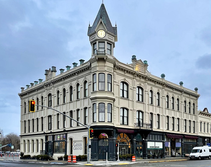 Baker City's historic Geiser Grand Hotel still lights up Main Street, a nostalgic reminder of simpler, more affordable times.