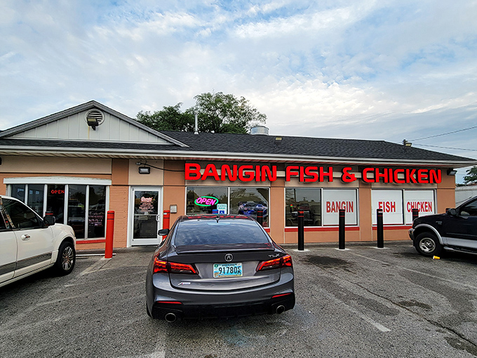 Bold name, bold sign, bold flavors – this Catonsville spot isn't whispering about its talents, it's shouting from the rooftops!