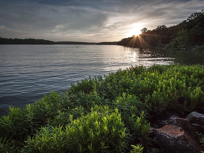 Nature's evening show reflects off calm waters like a personal IMAX theater.