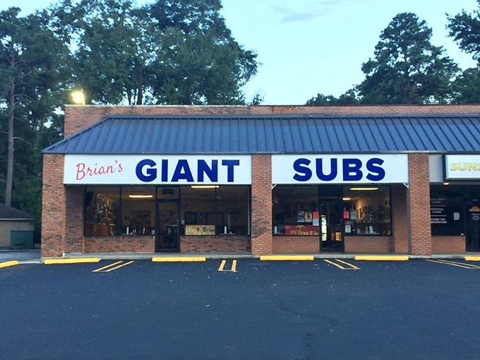 Brian's Giant Subs isn't kidding about the "giant" part &ndash; these sandwiches require both hands and a strategy!