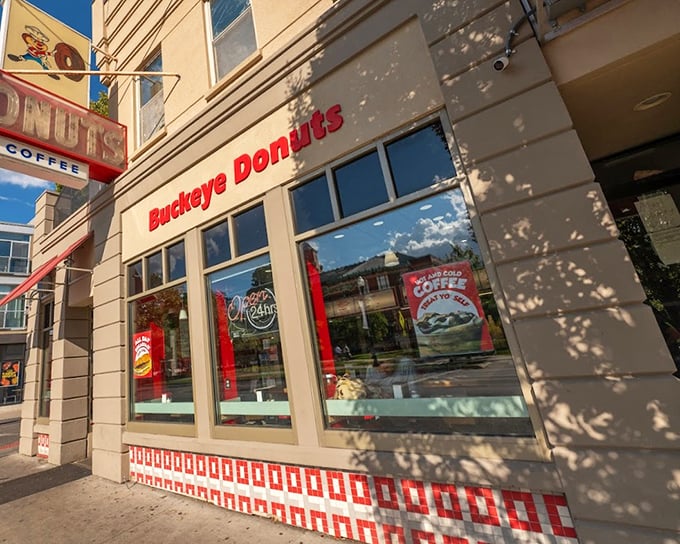 Buckeye Donuts' classic storefront has been tempting Columbus residents for generations with irresistible treats.
