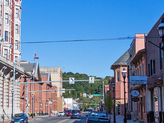 Clearfield's main street could be a time capsule of affordable small-town America. Norman Rockwell would feel right at home.
