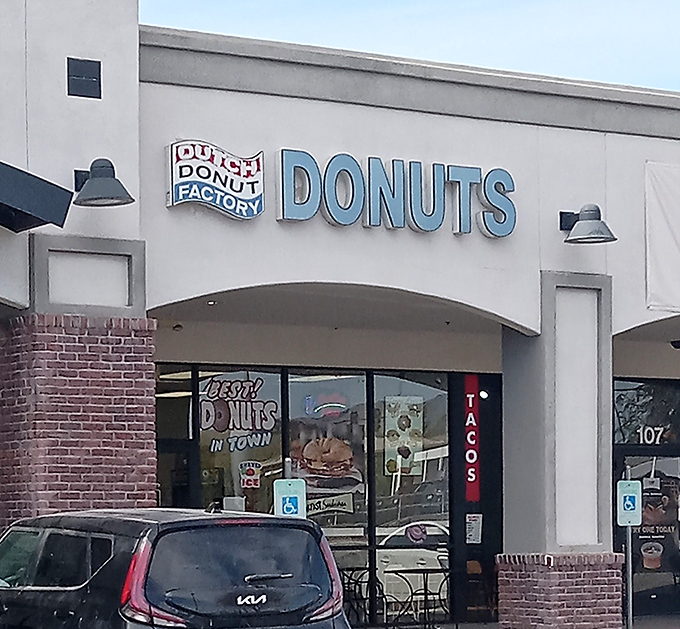 Dutch Donut Factory doesn't need fancy decor when their donuts do all the talking &ndash; and they're saying "eat me now!"