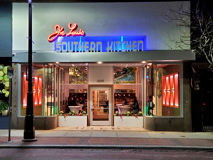 This sleek storefront promises Southern comfort with big city style &ndash; like Nashville decided to visit Detroit permanently. 