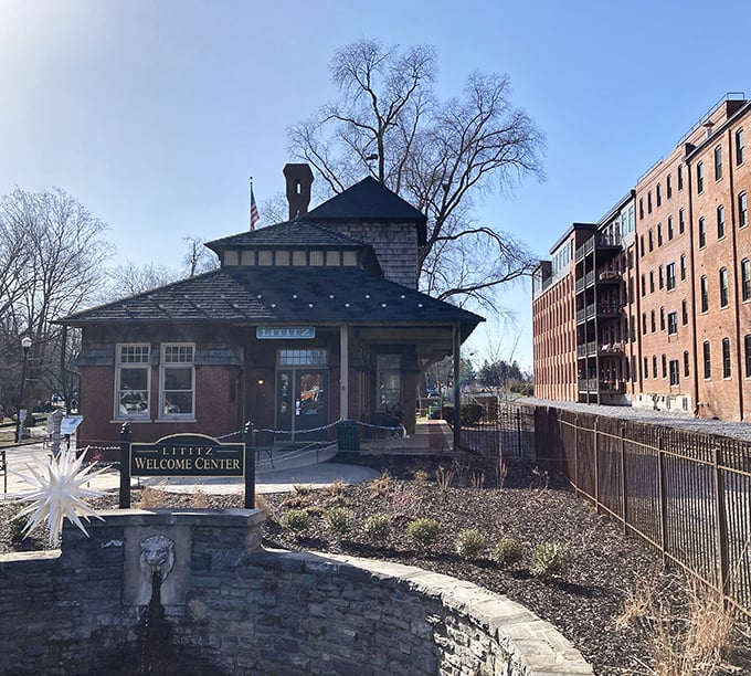 Lititz Welcome Center stands ready to greet visitors, a charming gateway to America's "Coolest Small Town."