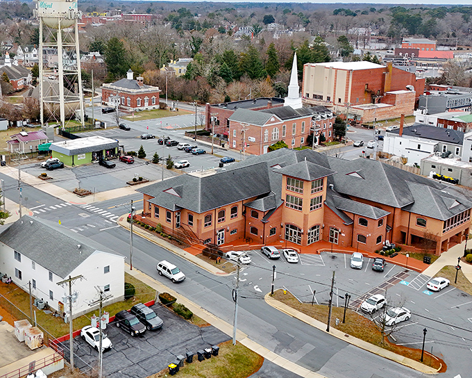 Milford's skyline features that iconic water tower—the ultimate small-town lighthouse guiding you home through Delaware's countryside.