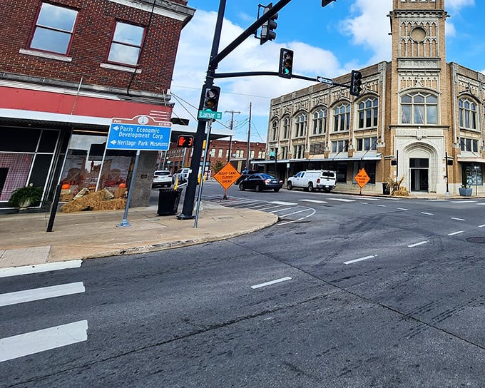 Paris, Texas brings brick-paved charm without Parisian prices. Those cobblestones have seen generations of sensible spenders strolling by.